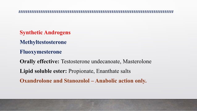Androgens and Anabolic Steroids and Anti-androgens.pptx | Hormonal ...