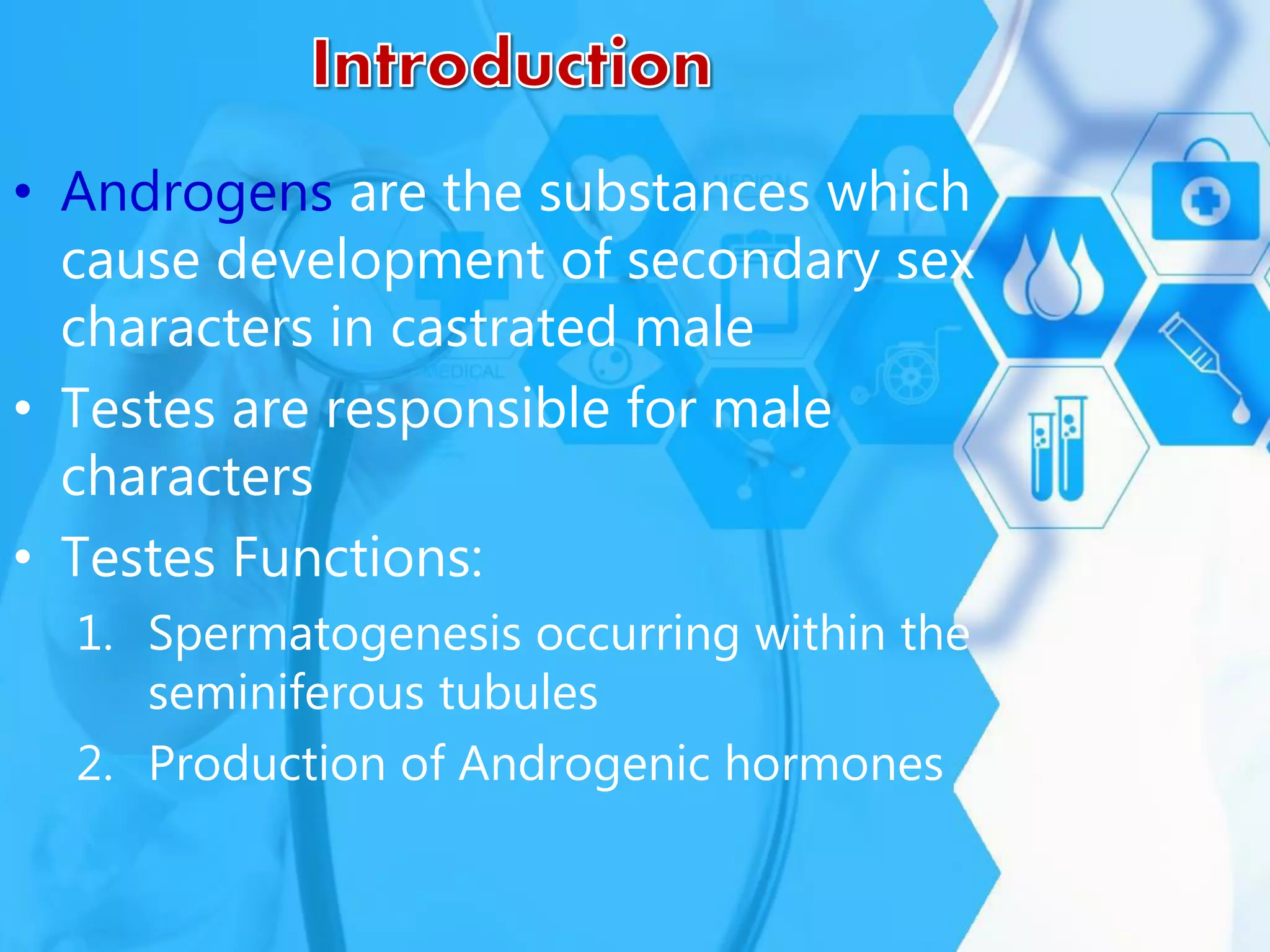 Androgens male sex hormones | PDF