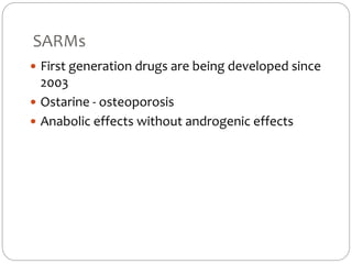 Androgens and antiandrogens | PPTX
