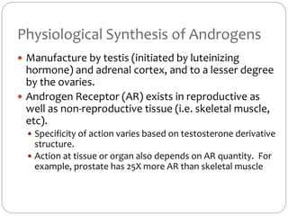 Androgens and antiandrogens | PPTX
