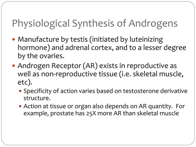 Androgens and antiandrogens | PPTX
