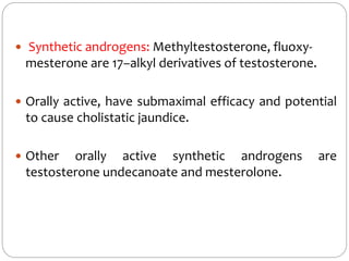 Androgens and antiandrogens | PPTX