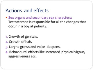 Androgens and antiandrogens | PPTX