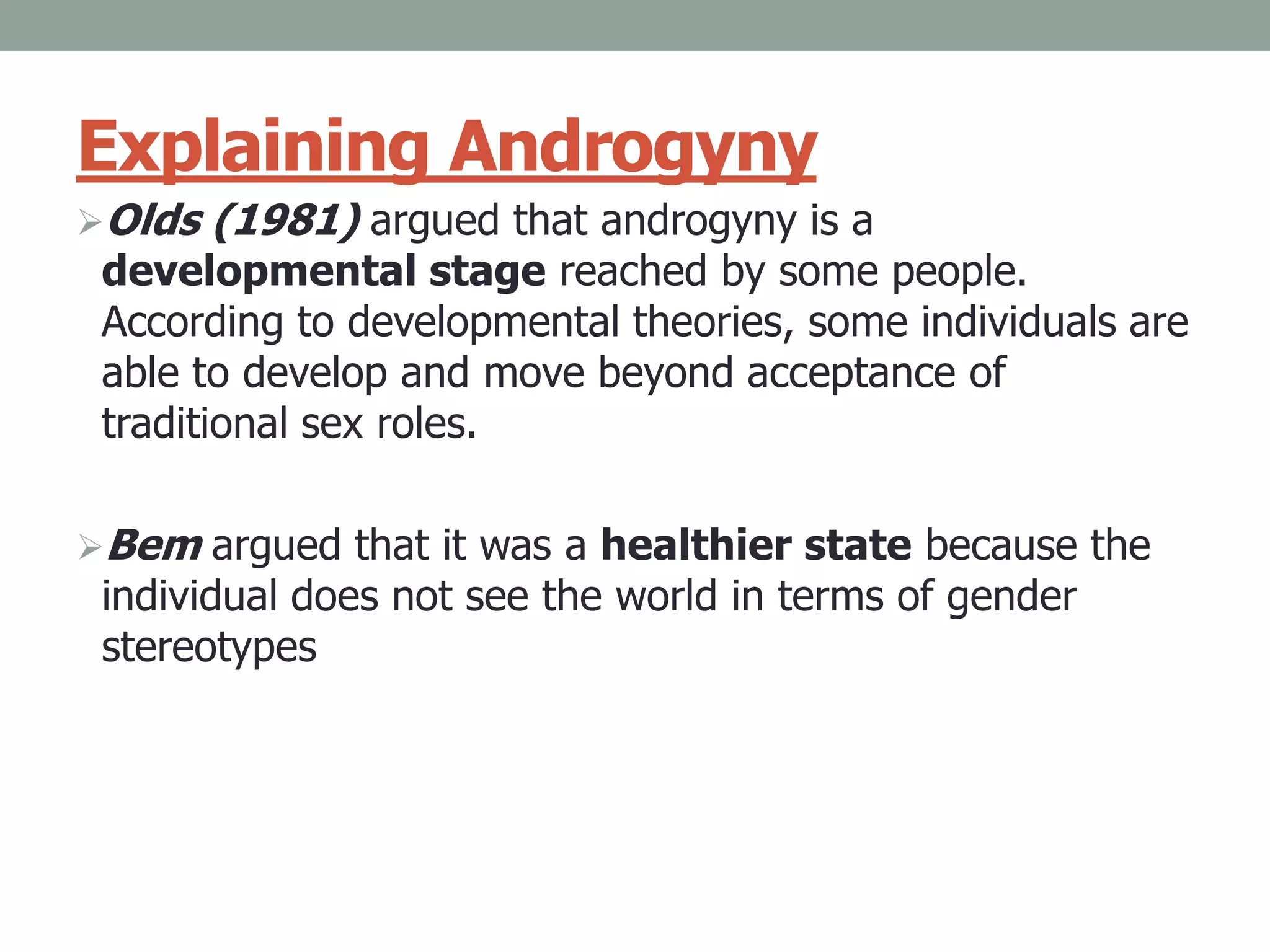 Androgyny powerpoint (psychology) | PPTX