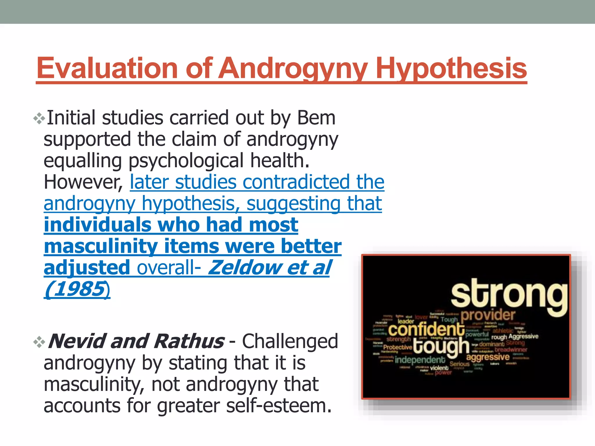 Androgyny powerpoint (psychology) | PPTX
