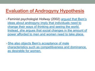 Androgyny powerpoint (psychology) | PPTX