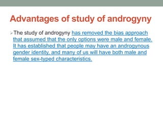 Androgyny powerpoint (psychology) | PPTX