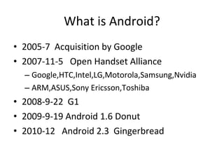 Getting started with Android | PPT