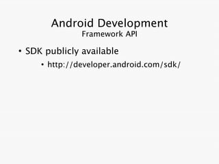 Android Development in a Nutshell | PDF | Operating Systems | Computer Software and Applications