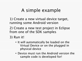 Android Development in a Nutshell | PDF | Operating Systems | Computer Software and Applications