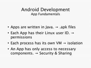 Android Development in a Nutshell | PDF | Operating Systems | Computer Software and Applications