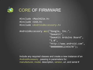 Android Open Accessory APIs | PPT
