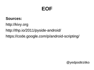 Py on Android | ODP