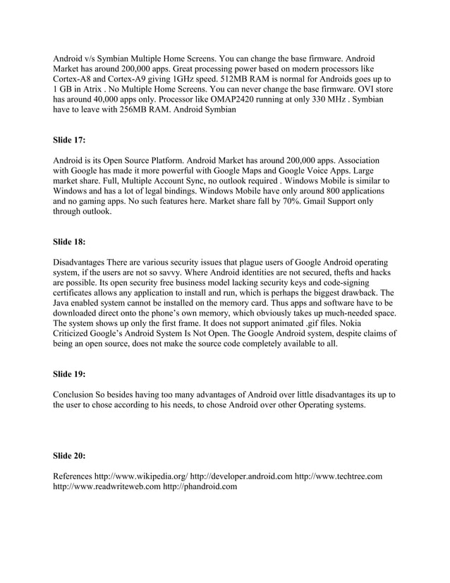 Android Doc Operating Systems Computer Software And Applications