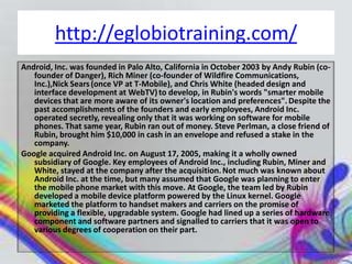 Android | PPTX | Operating Systems | Computer Software and Applications