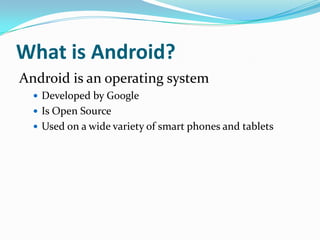 Android Tablets | PPTX