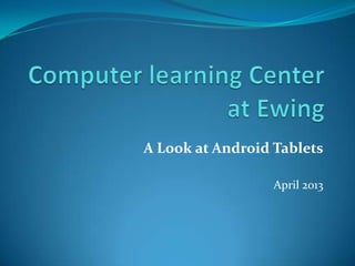 Android Tablets | PPT