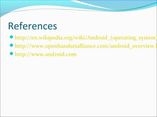 Android ppt | PPT