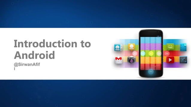 Introduction to Android programming | PPTX | Operating Systems | Computer Software and Applications