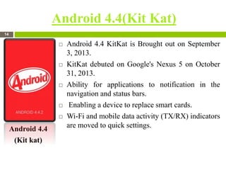 Android | PPTX | Operating Systems | Computer Software and Applications
