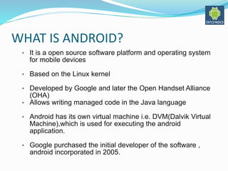 Android - A brief introduction | PPT