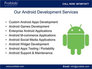 Android Development Services in Chandigarh | PPT