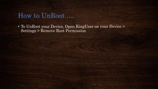 Android Rooting and Flashing | PPTX