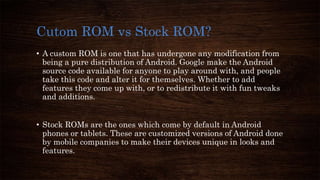 Android Rooting and Flashing | PPTX