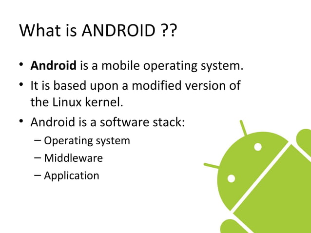 Android PPT | PPT