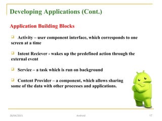 Android Technology Presentation | PPT
