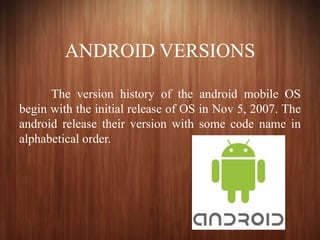 Evolution of Android | PPT