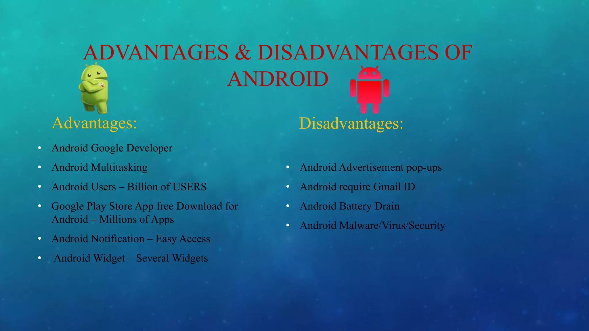 Android (Types, Feature,Application etc..) | PPTX
