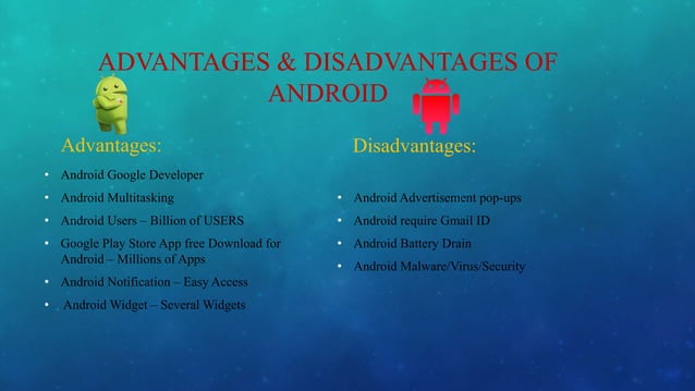 Android (Types, Feature,Application etc..) | PPT | Free Download