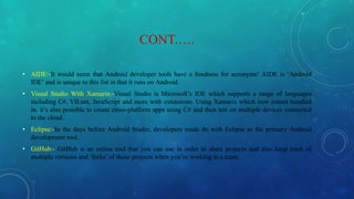 Android (Types, Feature,Application etc..) | PPTX