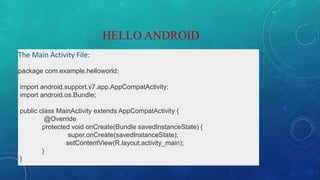 Android (Types, Feature,Application etc..) | PPTX