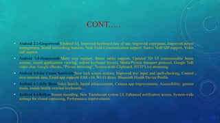 Android (Types, Feature,Application etc..) | PPTX