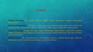 Android (Types, Feature,Application etc..) | PPTX