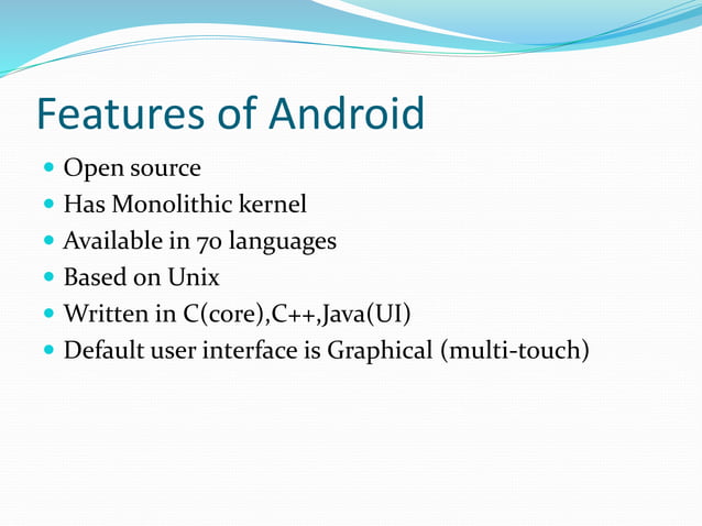 Android presentation | PPT