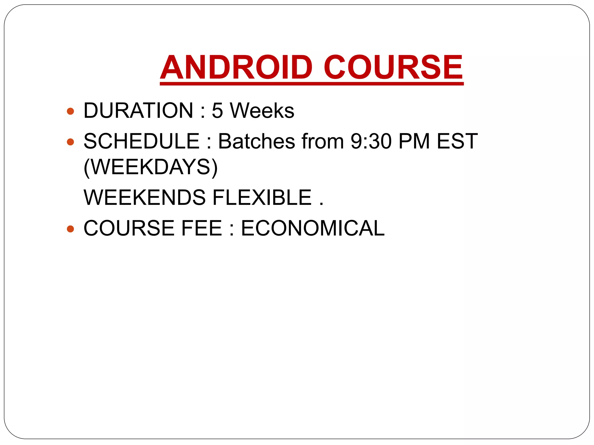 Android Development | PPT