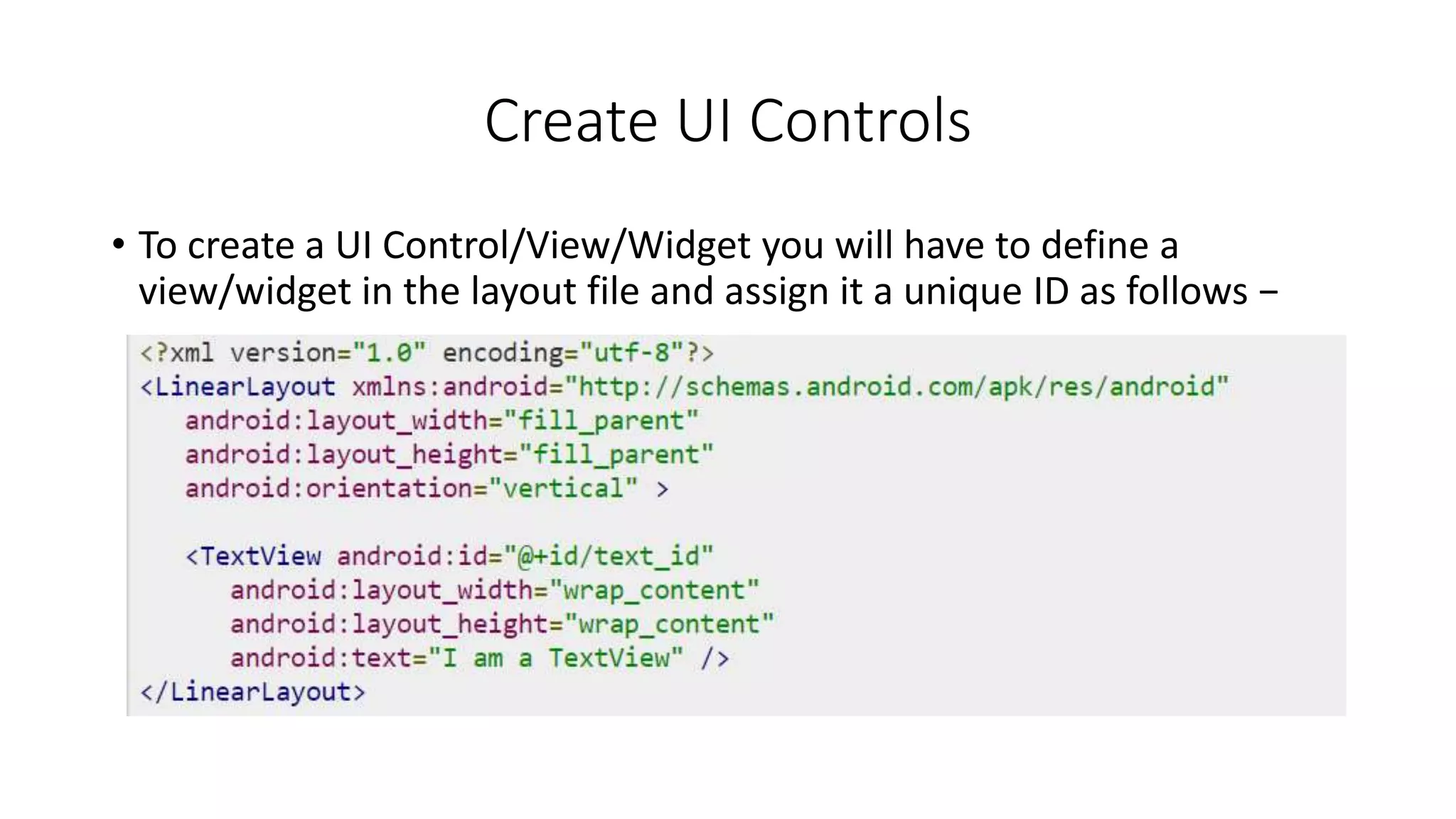 Android User Interface Pptx