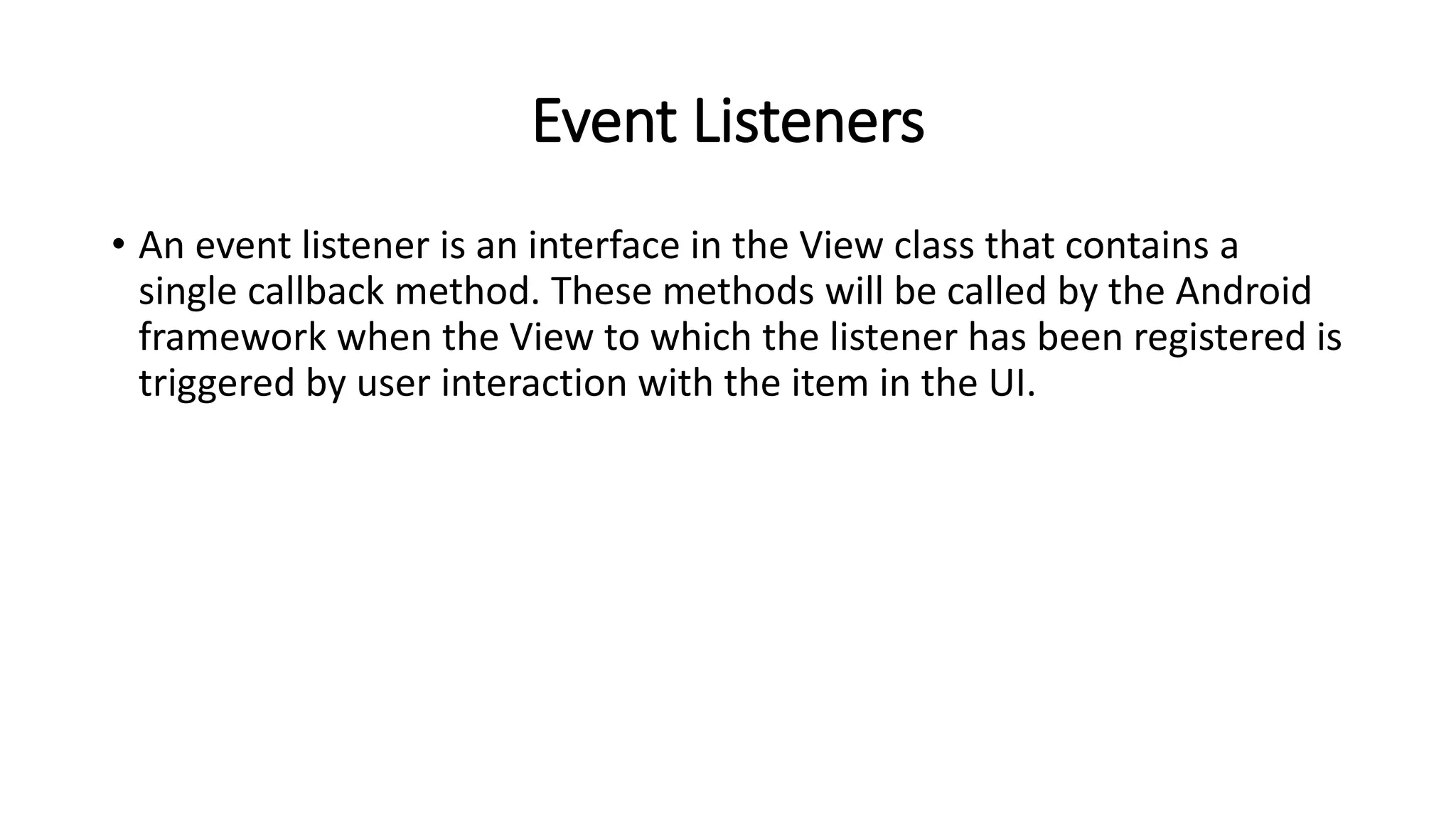 Android User Interface | PPTX