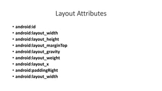 Android User Interface | PPTX
