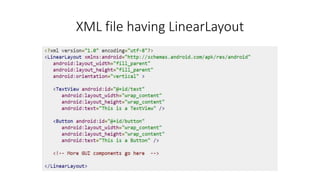 Android User Interface | PPTX
