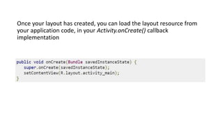 Android User Interface | PPTX