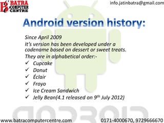 Presentation on Android | PPT