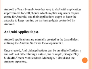 Android training in Tambaram | PPT