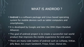 Android Training Report | PPT
