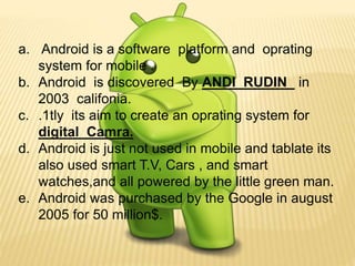 What is Android Mobile Phone? | PPT