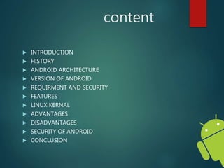 Android ppt | PPT