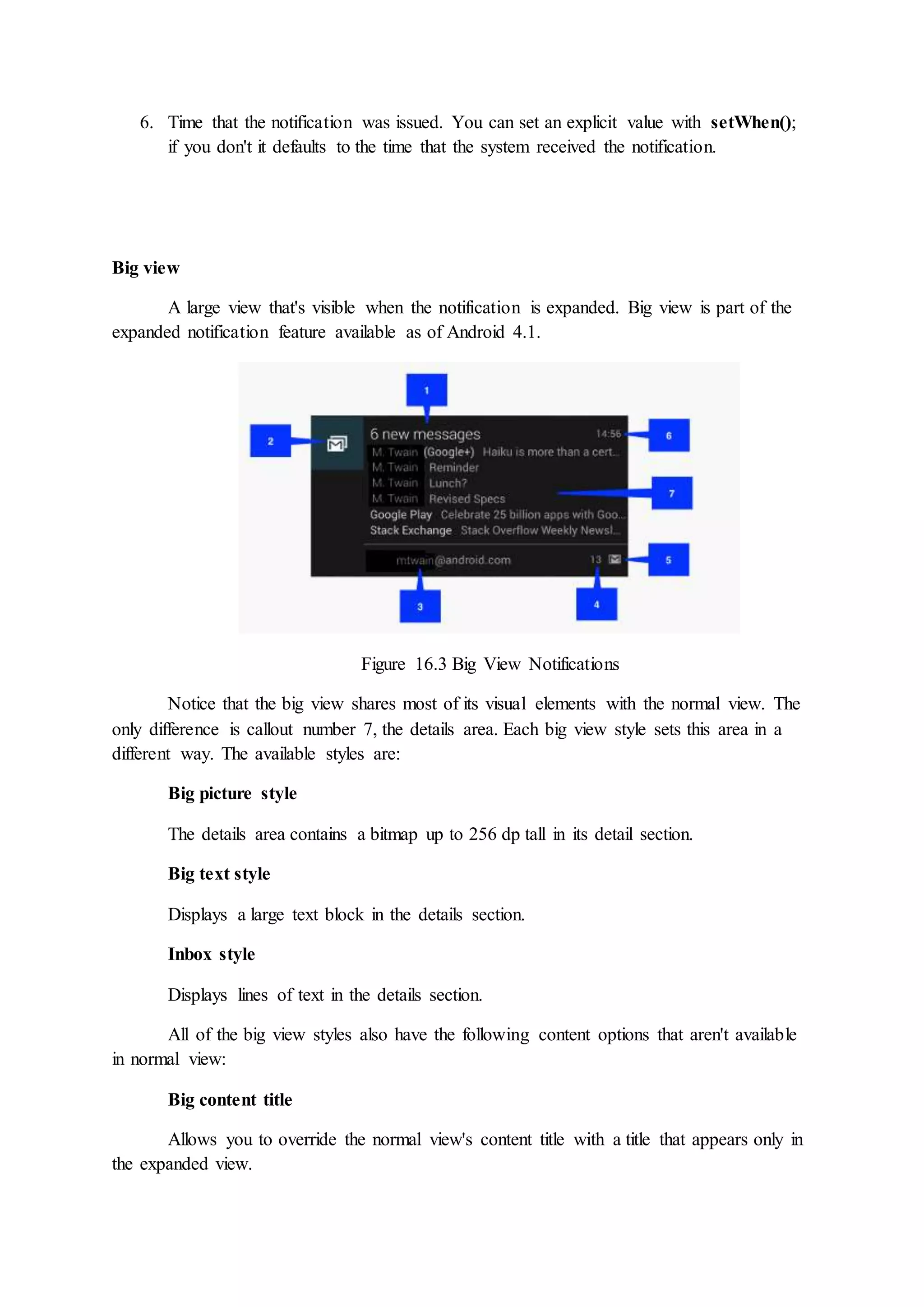 Android action bar and notifications-chapter16 | PDF